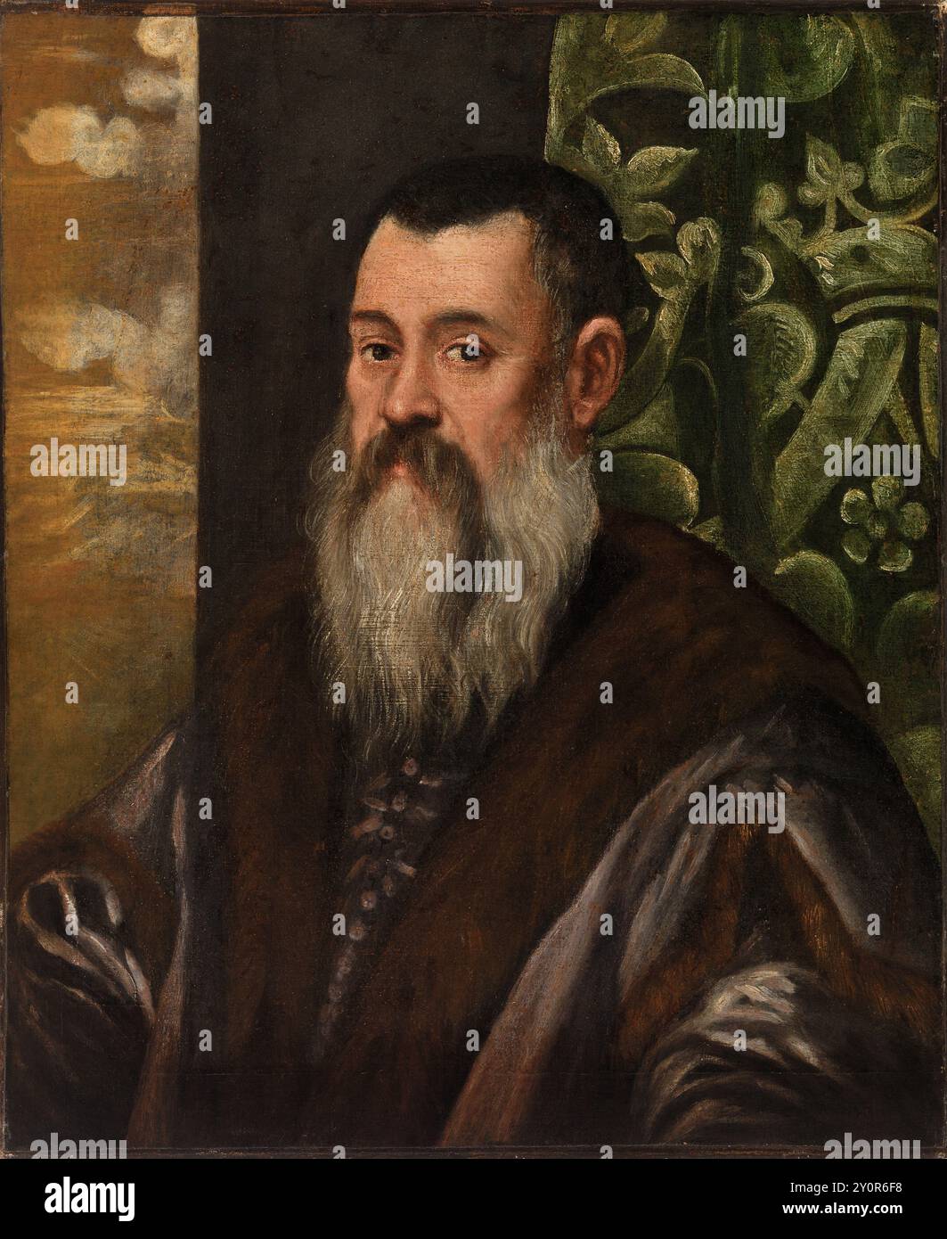 Portrait of a Gentleman. Tintoretto (Jacopo Robusti) Jacopo Tintoretto. Mid-16th century Stock ...