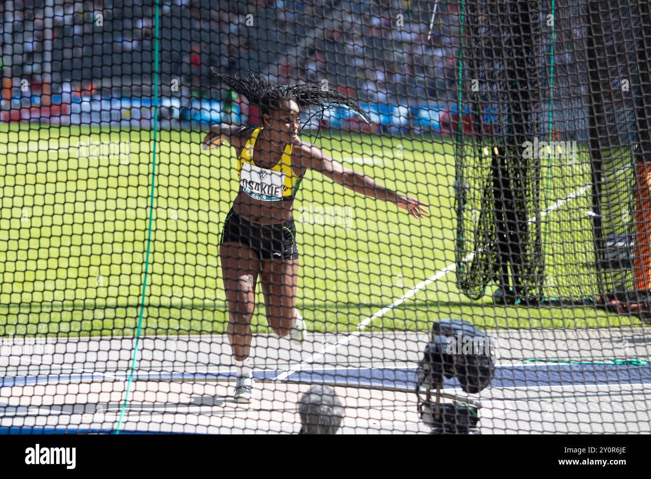 Berlin, Germany. 01rd Sep, 2024.Athletics, Meeting, ISTAF: Discus Throw ...