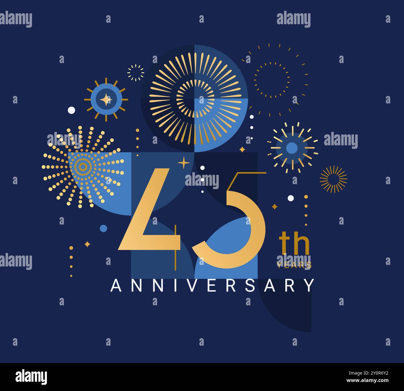 Anniversary 45,celebrating 45 years anniversary Stock Vector Image ...