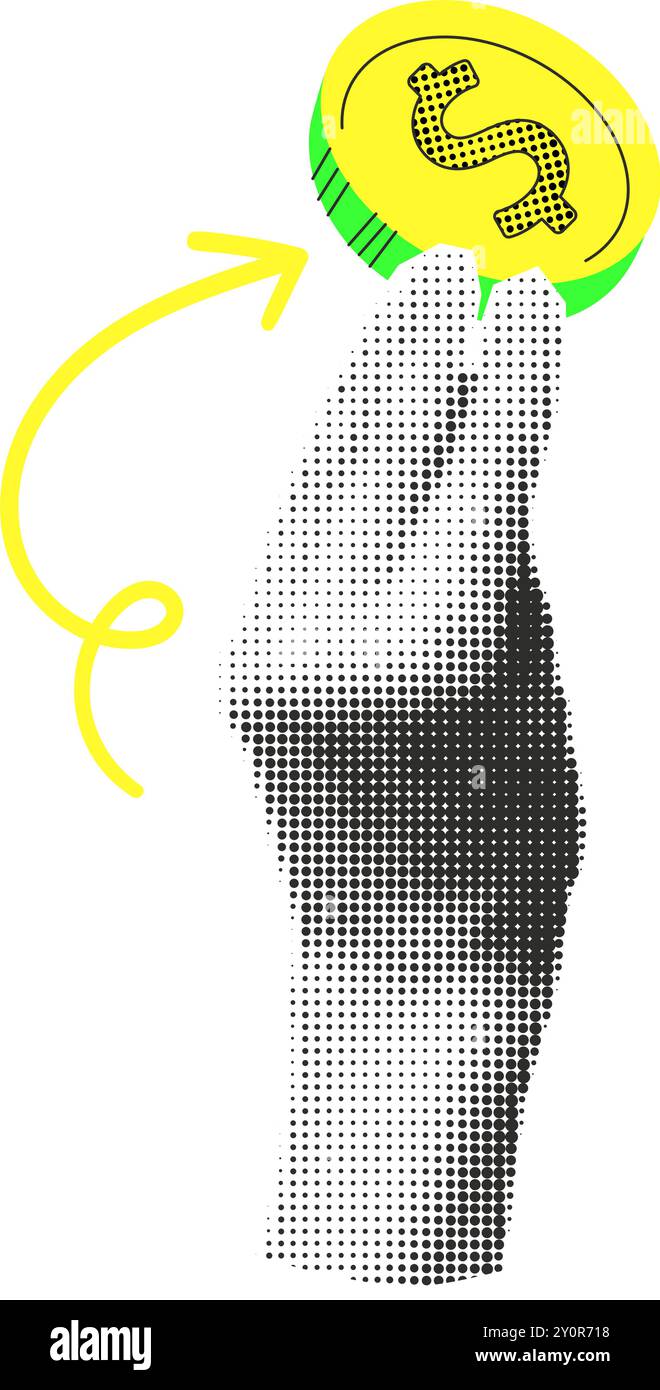 Contemporary art collage financial Cut Out Stock Images & Pictures - Alamy