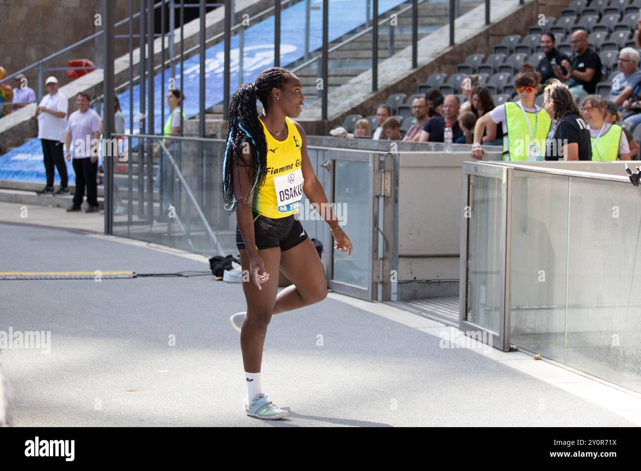 Berlin, Germany. 01rd Sep, 2024.Athletics, Meeting, ISTAF: Discus Throw ...