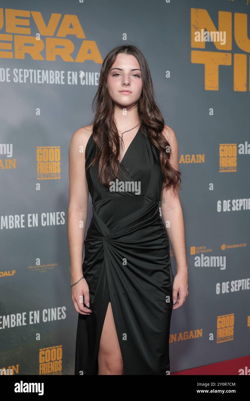 Noa Fernandez attends the 'Nueva Tierra' premiere at Cine Palacio de la ...