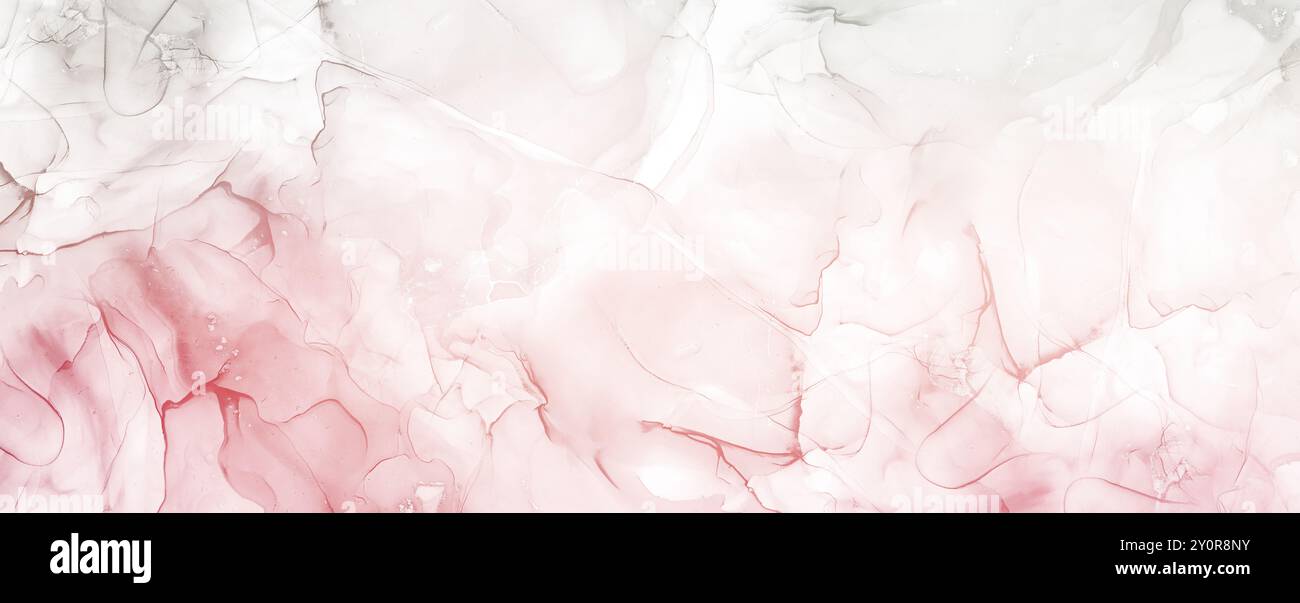 Abstract pink ink swirls hi-res stock photography and images - Alamy