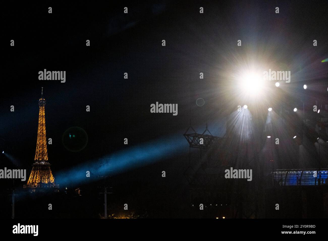 The Eiiffel Tower seen during the Paralympic Summer Games Paris 2024 ...