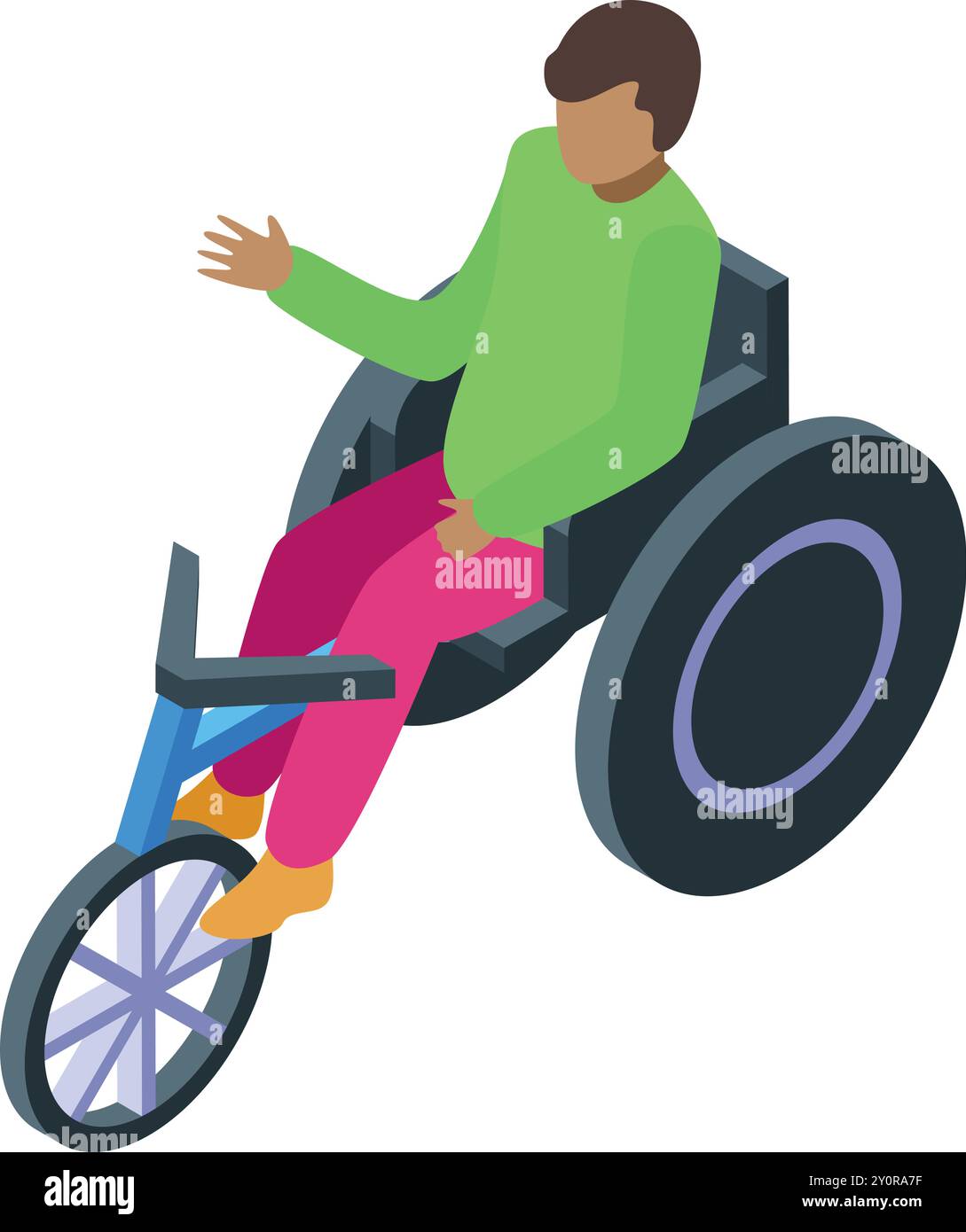 Using disability aids Stock Vector Images - Alamy