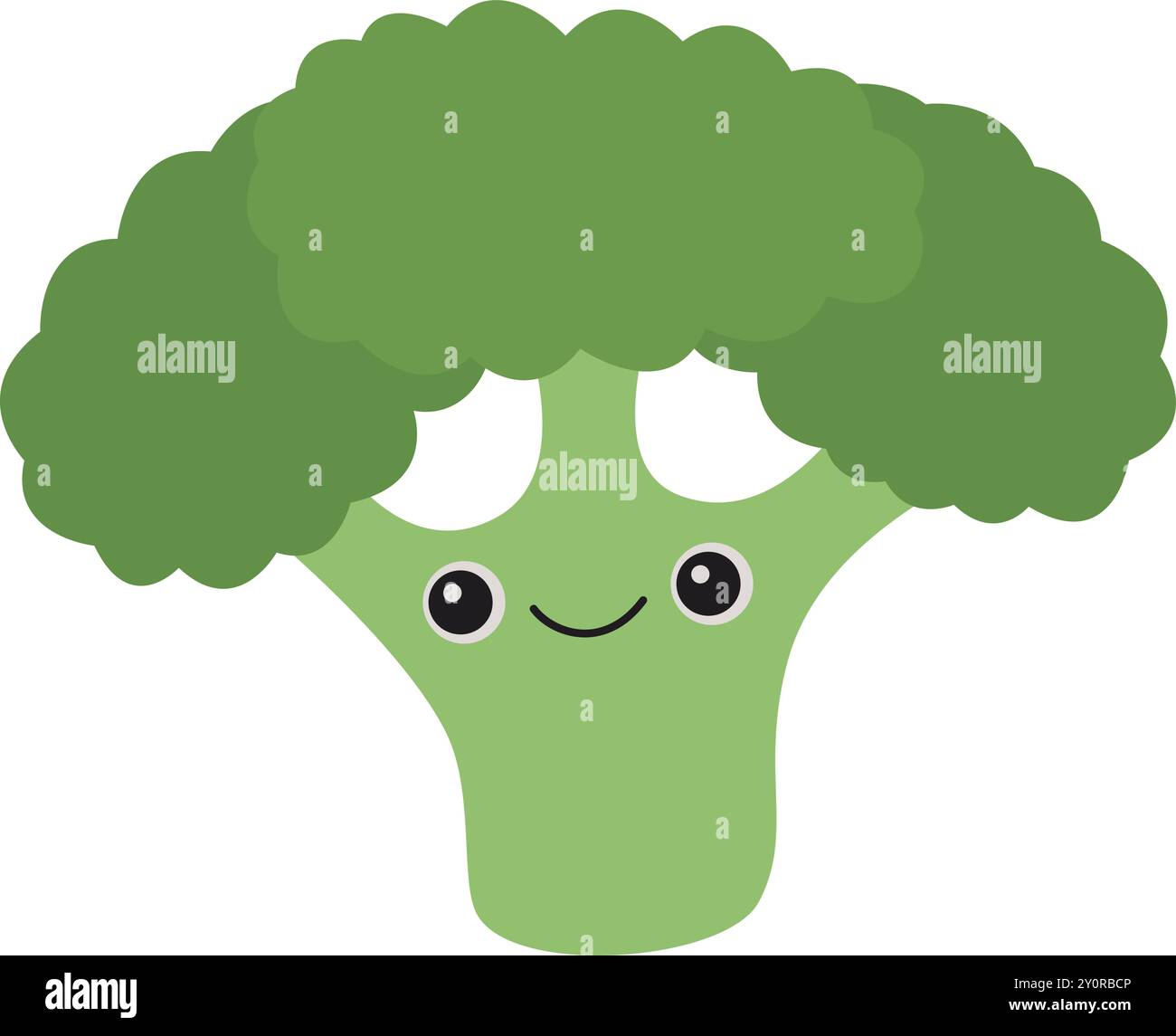 Broccoli fresh vegetable kawaii hi-res stock photography and images - Alamy