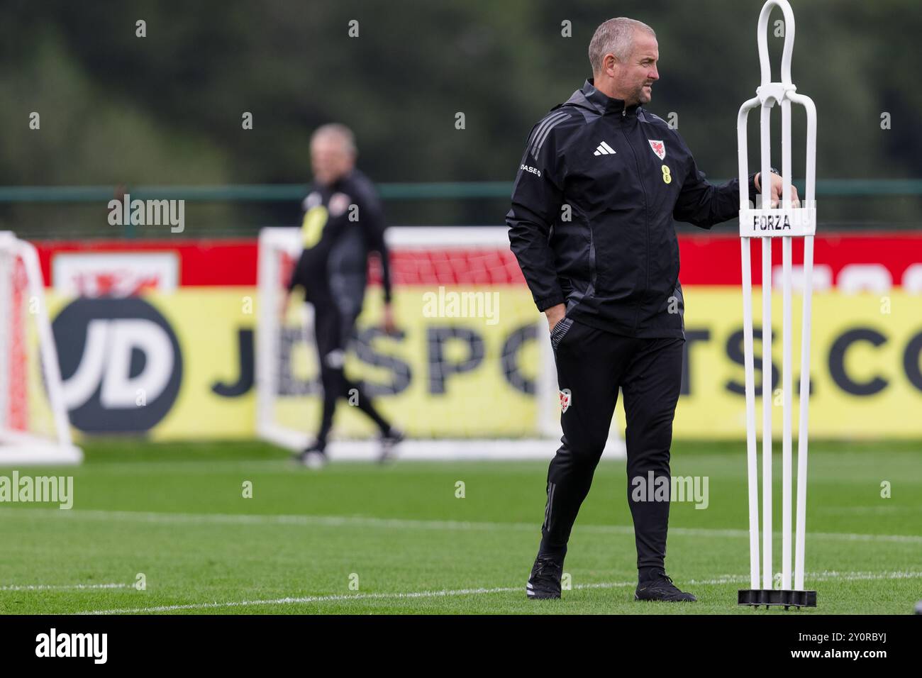 PONTYCLUN, WALES - 02 SEPTEMBER 2024: Wales’ Goalkeeping Coach Martyn ...