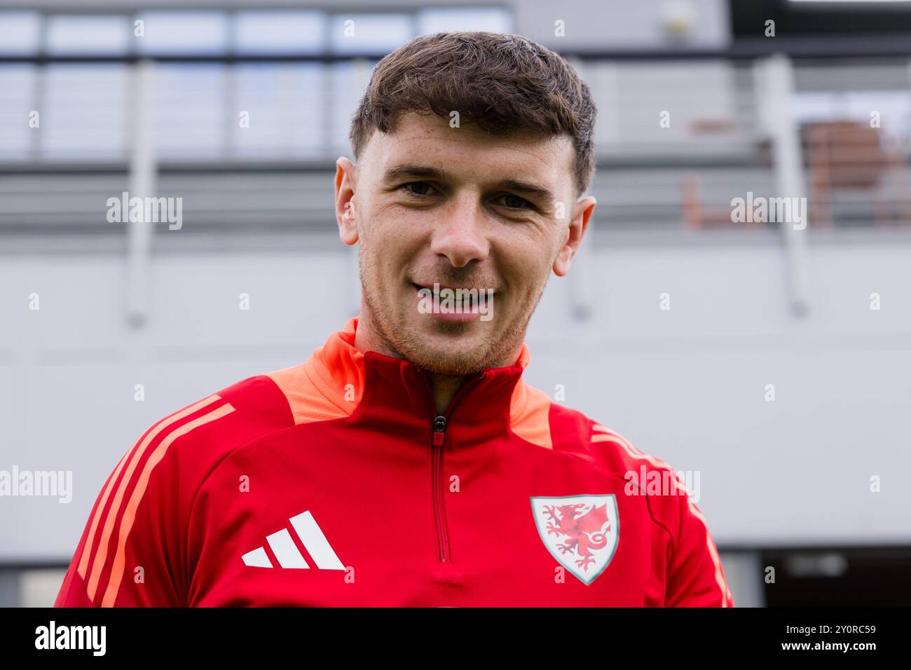 PONTYCLUN, WALES - 02 SEPTEMBER 2024: Wales' Mark Harris during a Wales ...