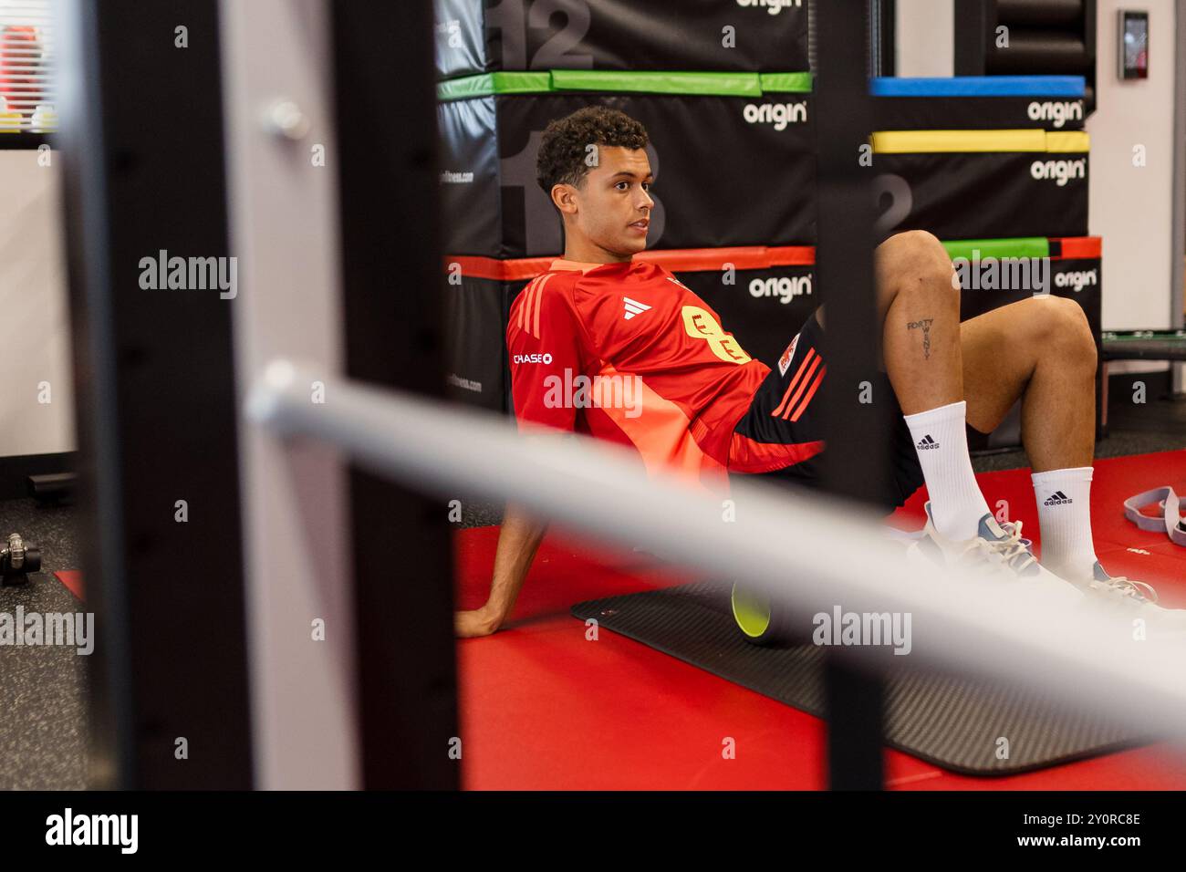 PONTYCLUN, WALES - 02 SEPTEMBER 2024: Wales' Brennan Johnson during a ...