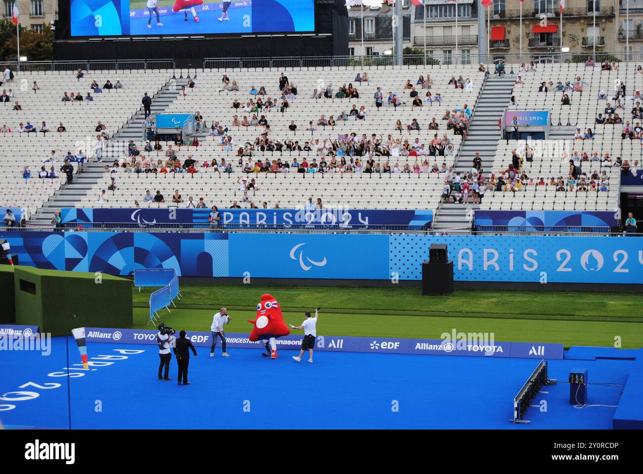 Paris, France - September 03 2024: Para Archery at the Invalides ...