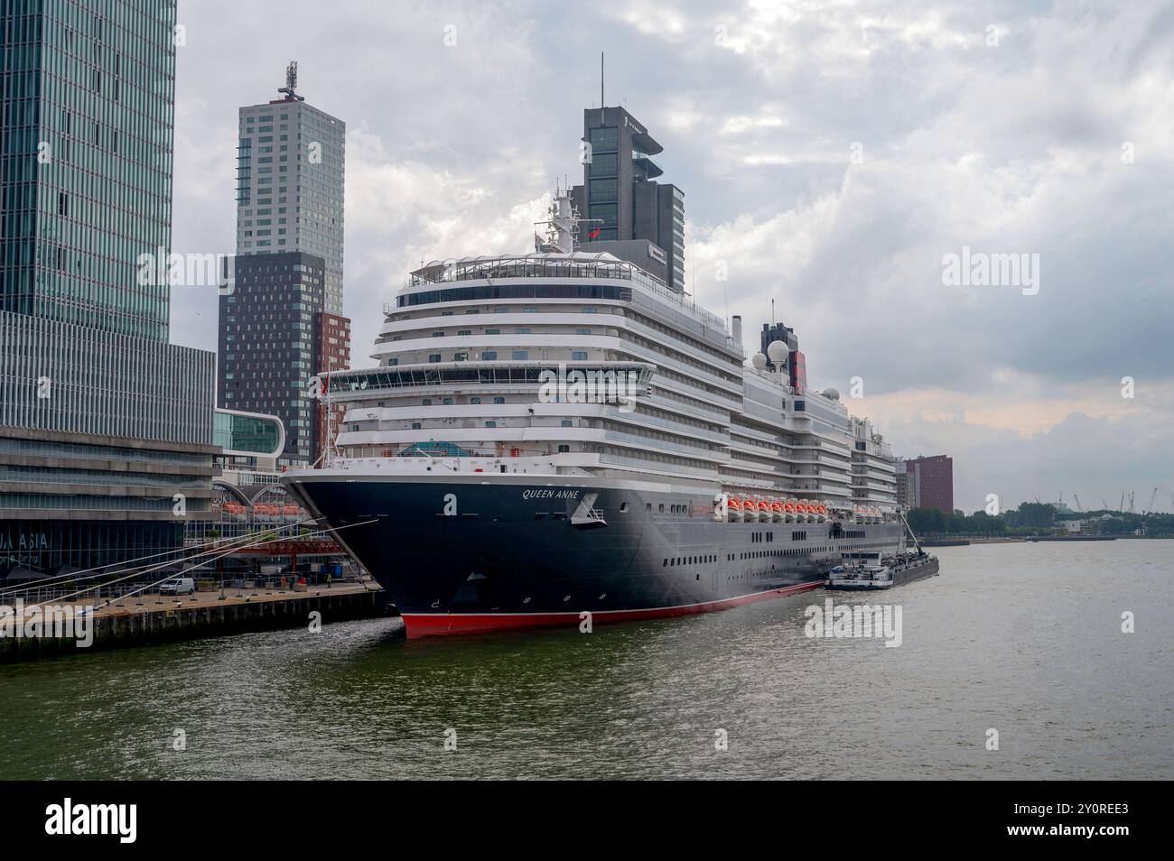 Cunard's newest cruise ship, the Queen Anne, launched in 2024 Stock ...