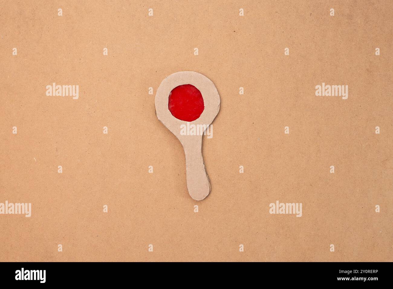 a cardboard magnifying glass craft for kids play, handmade toy, process ...