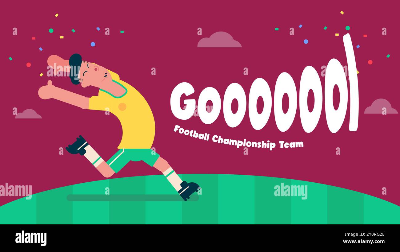 Football player celebrates victory after scoring a goal, Football ...