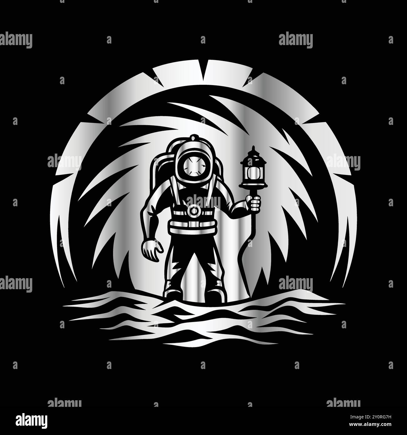 Scuba diving logo is a dynamic and professional logo design featuring ...