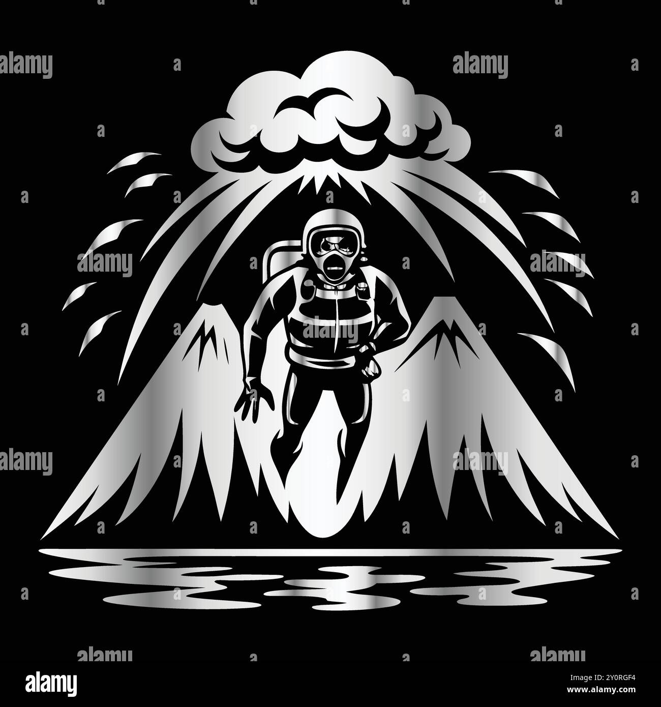 Scuba diving logo is a dynamic and professional logo design featuring ...