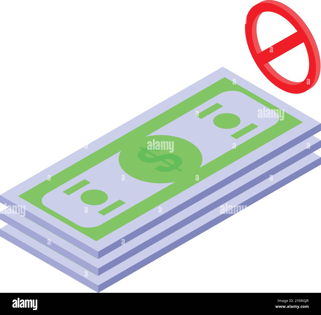 Stop corruption, fraud, money laundering with red prohibition sign on ...