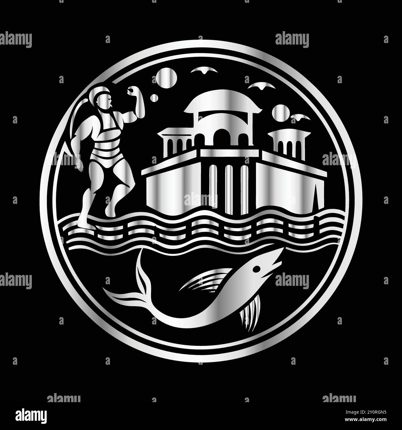 Scuba diving logo is a dynamic and professional logo design featuring ...