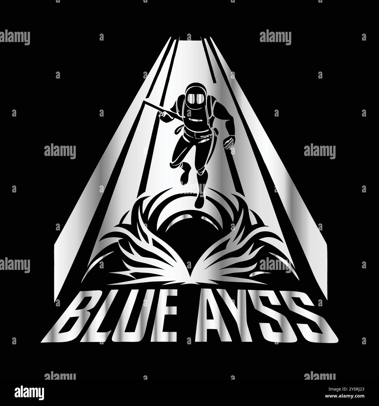 Logo for scuba diving on an isolated background. Vector logo or icon ...