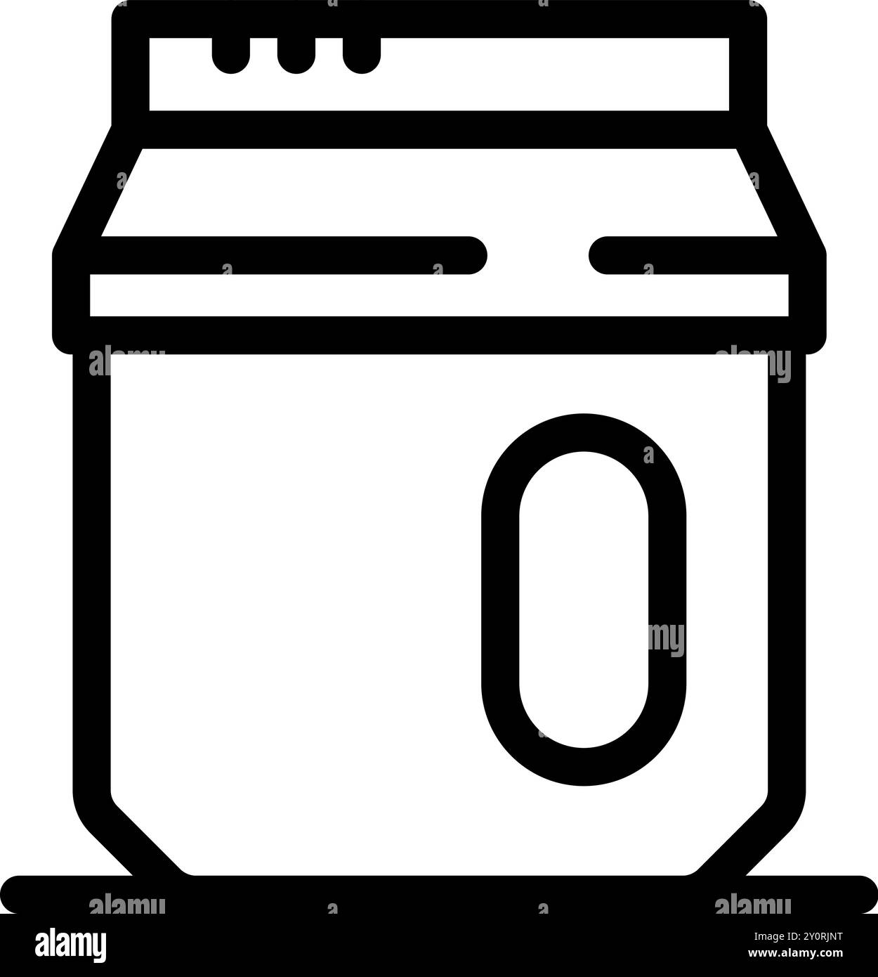 Simple non alcoholic beer can showing zero percent symbol icon with a ...