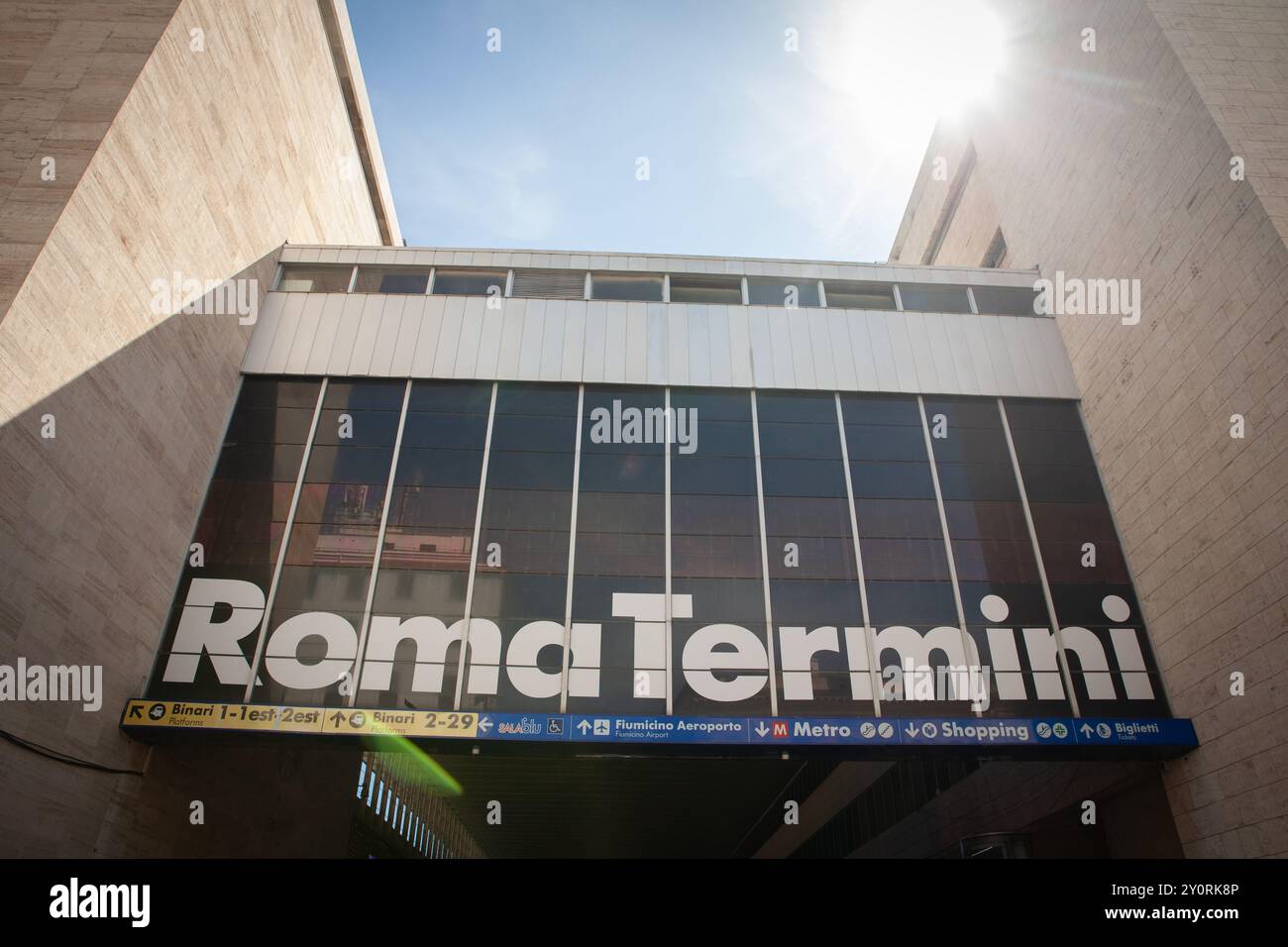 Train Station In Rome Italy