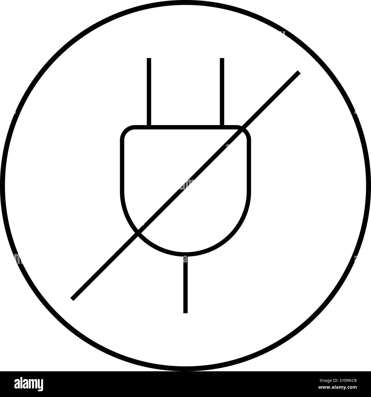 Electricity unplug safety Stock Vector Images - Alamy