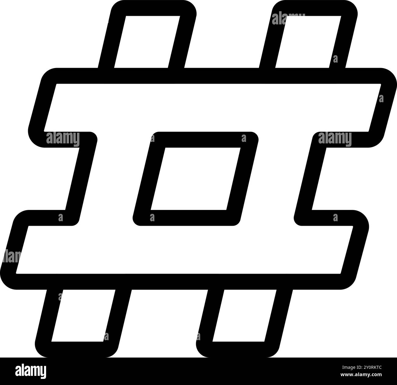 Simple black hashtag icon representing current trends on social media ...