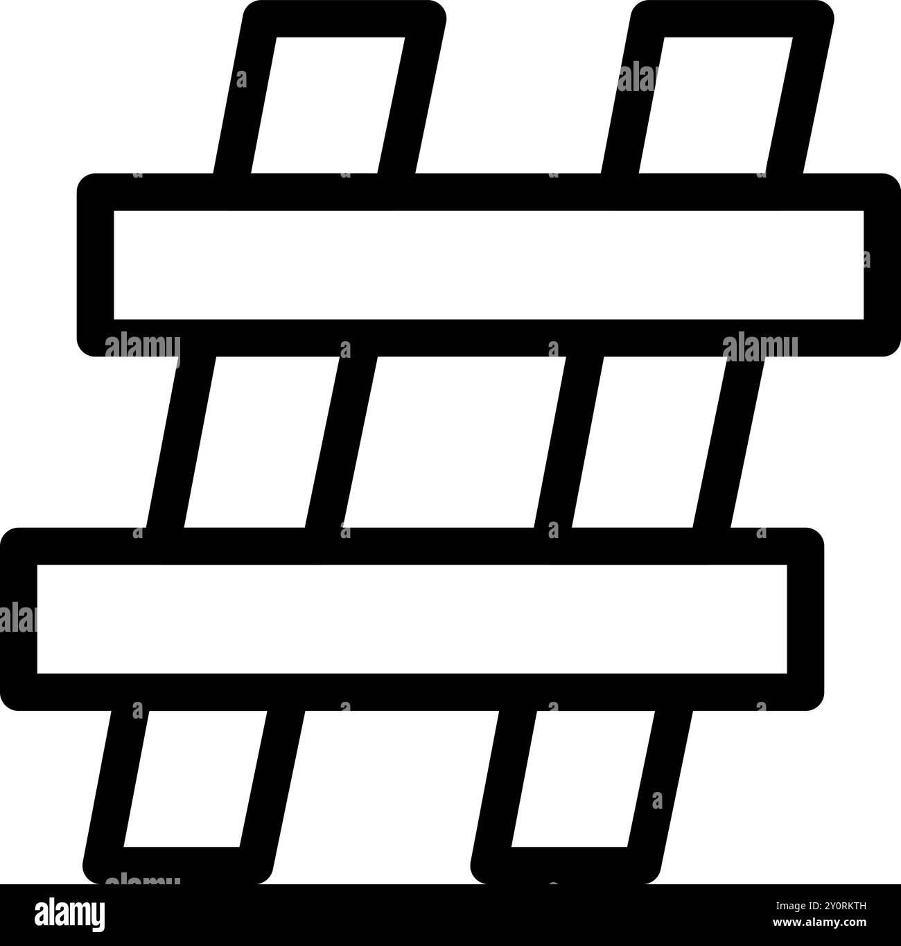 Simple black hashtag symbol is standing out on a white background Stock ...