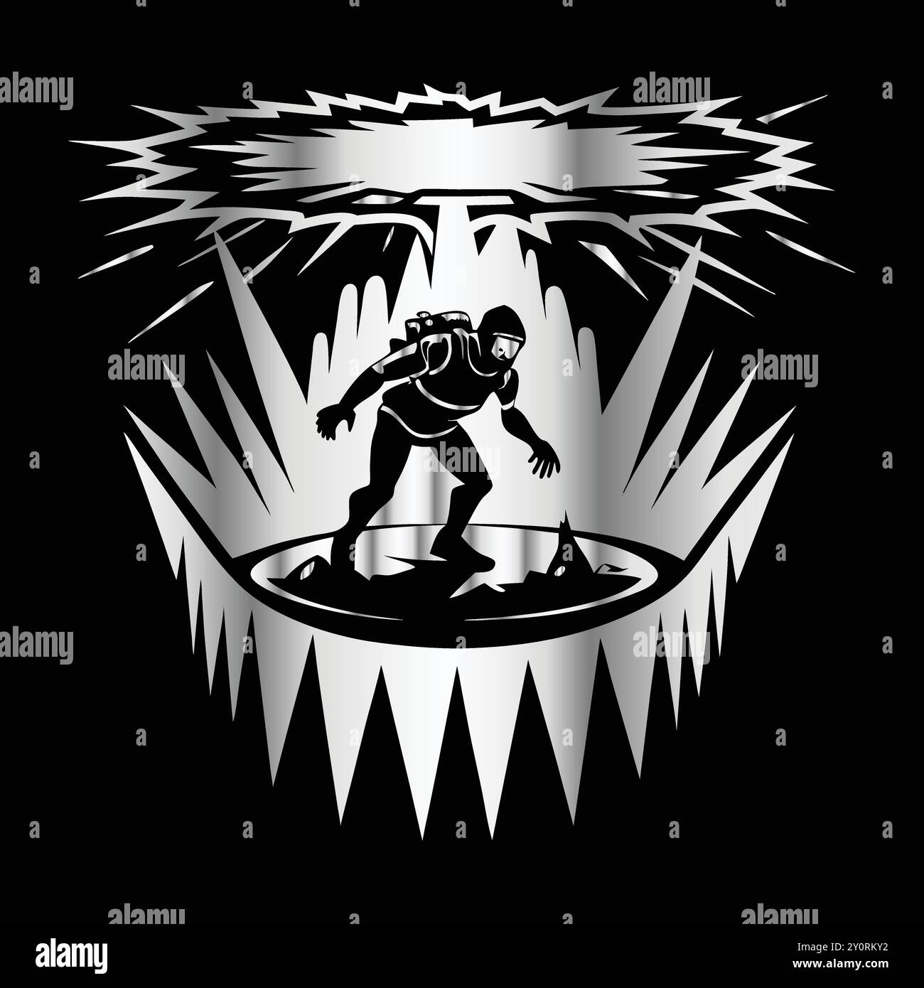 Logo for scuba diving on an isolated background. Vector logo or icon ...