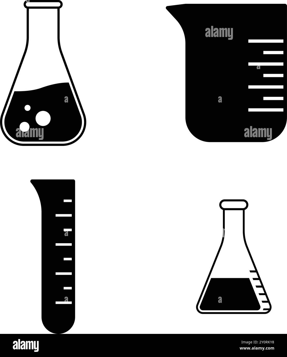 Erlenmeyer Icon simple illustration design Stock Vector Image & Art - Alamy