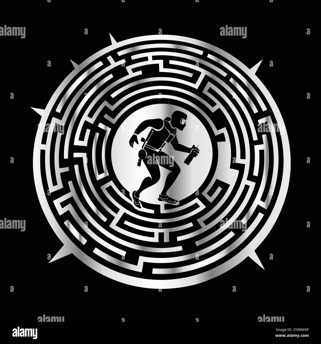 Logo for scuba diving on an isolated background. Vector logo or icon ...