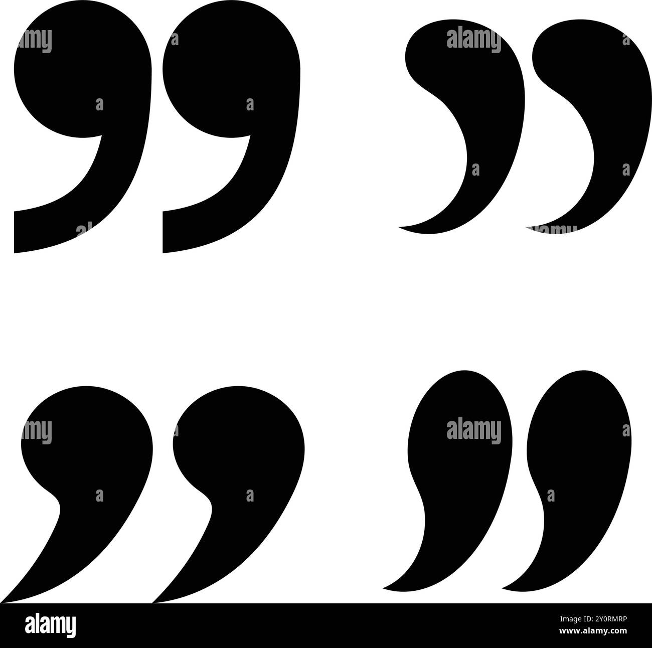 Quotation symbol Black and White Stock Photos & Images - Alamy