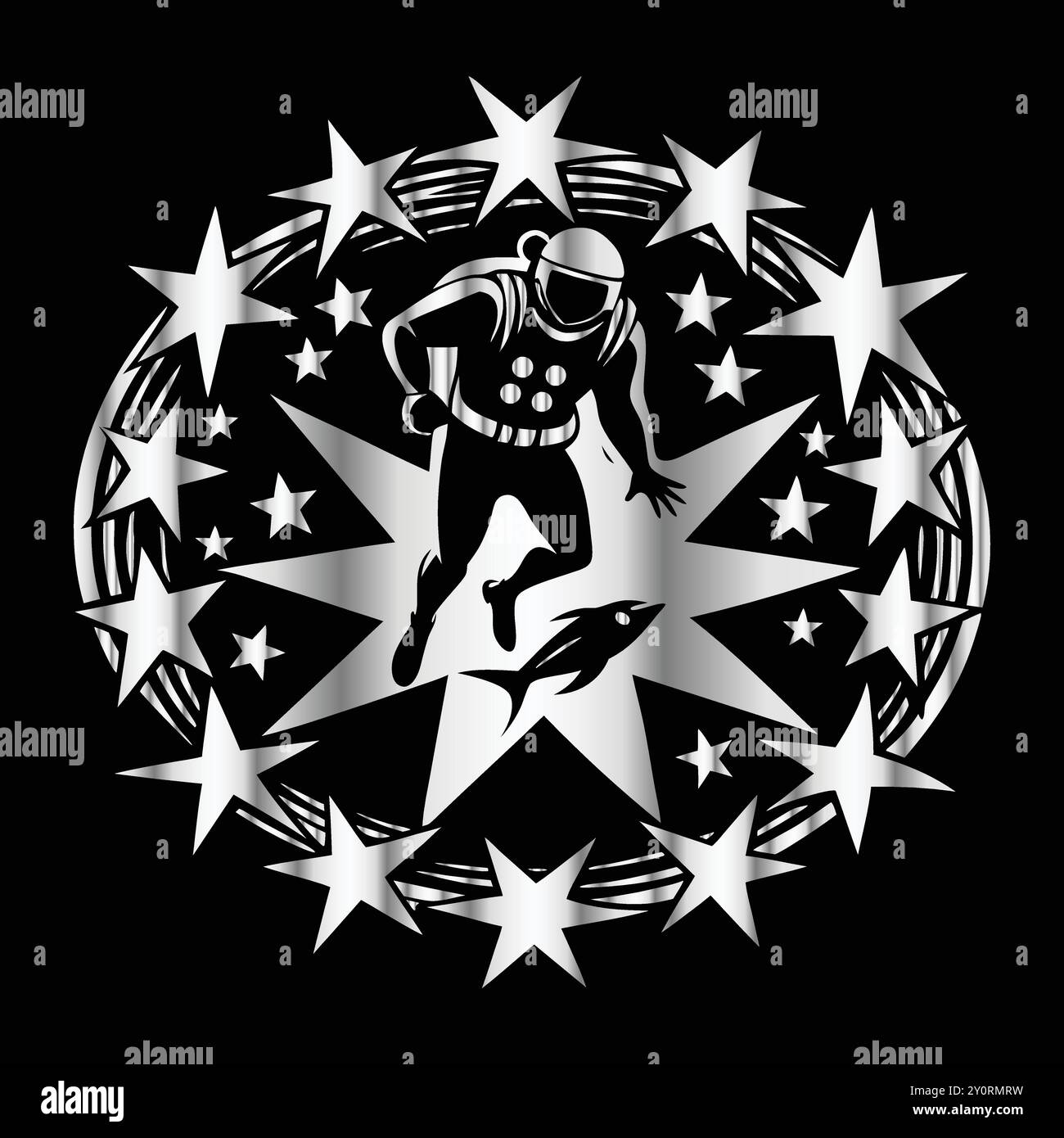 Logo for scuba diving on an isolated background. Vector logo or icon ...