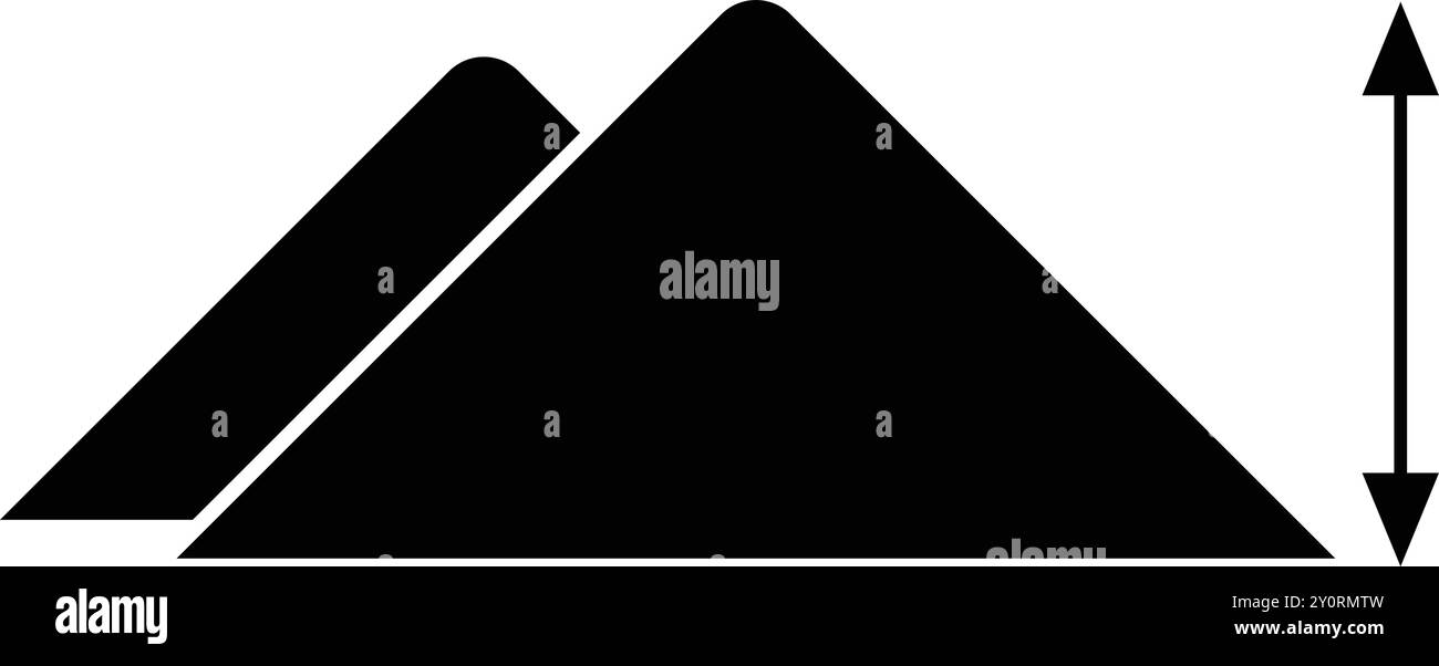 altitude icon, height symbol illustration design Stock Vector Image ...