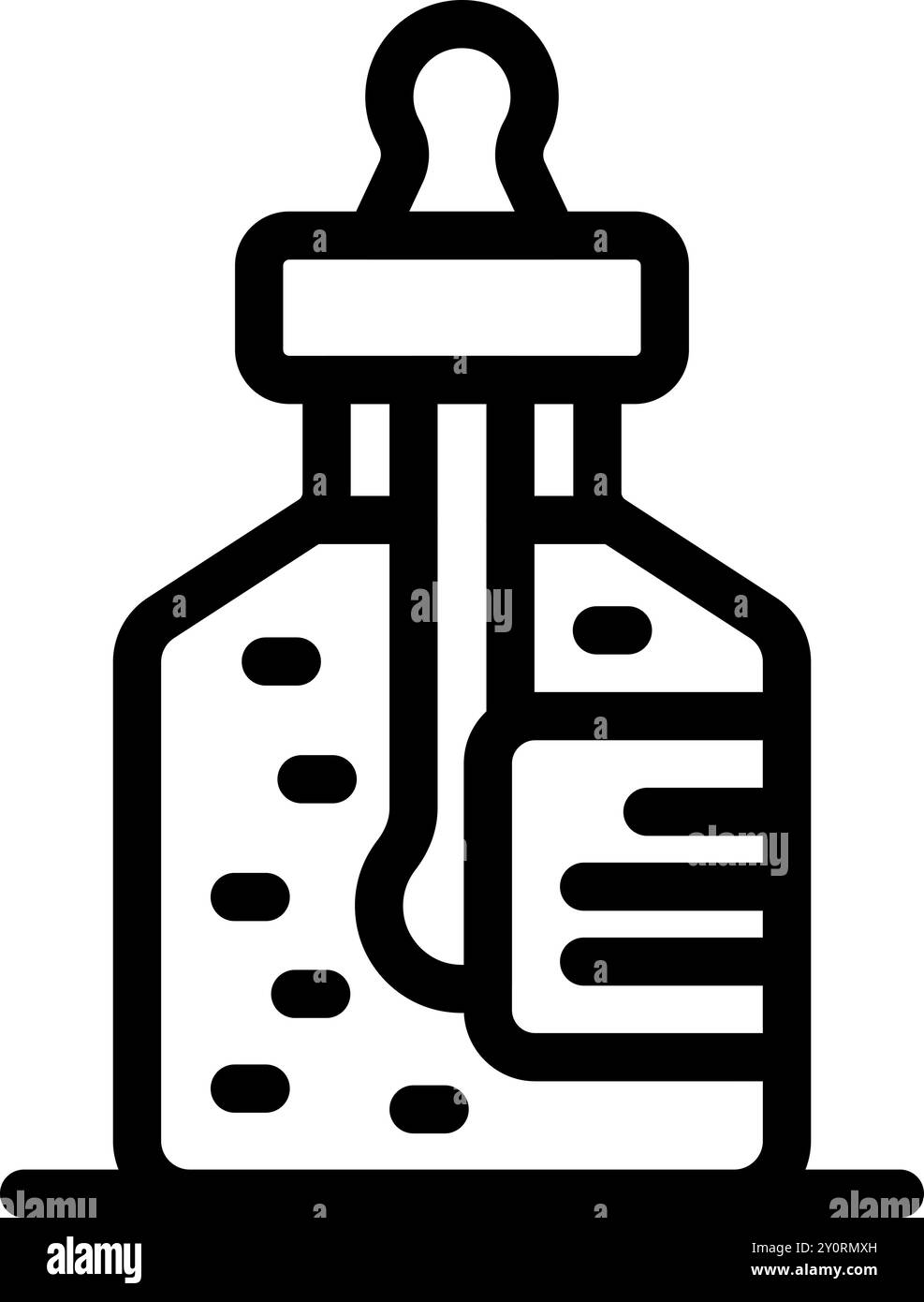 This icon represents a medical dropper bottle, often used for ...