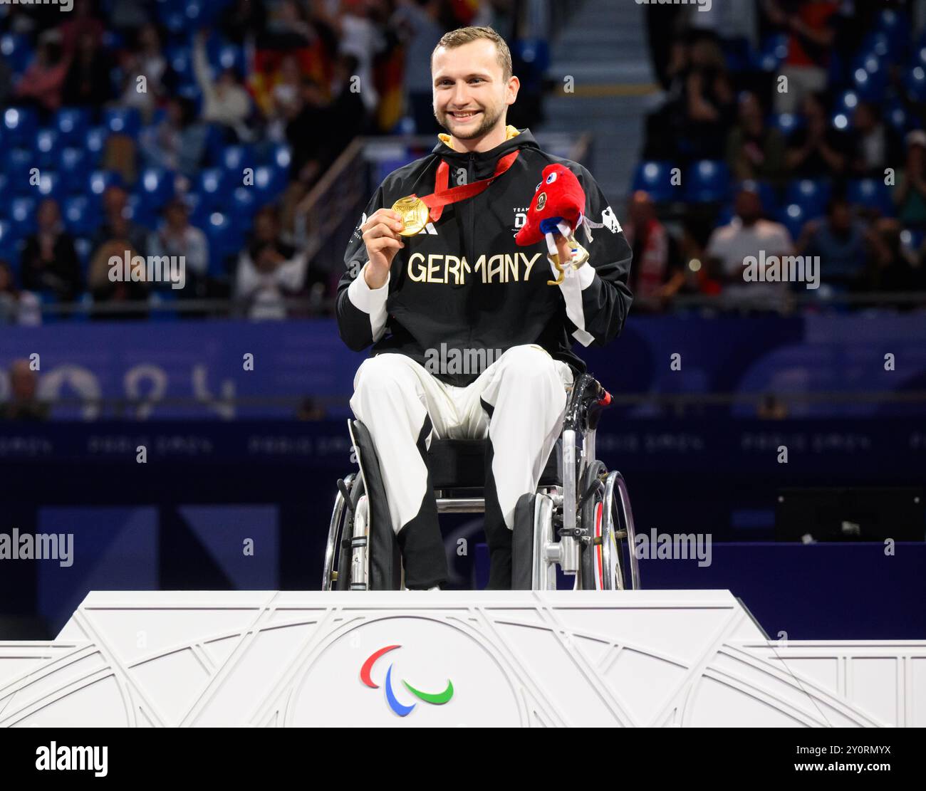 Paris, France. 04th Sep, 2024. Paralympics, Paris 2024, wheelchair ...