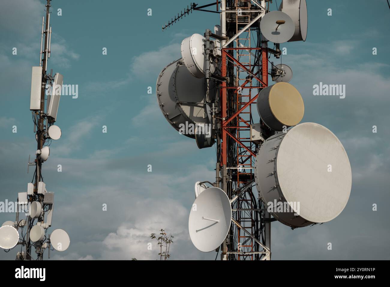Telephone and television antennas hi-res stock photography and images ...