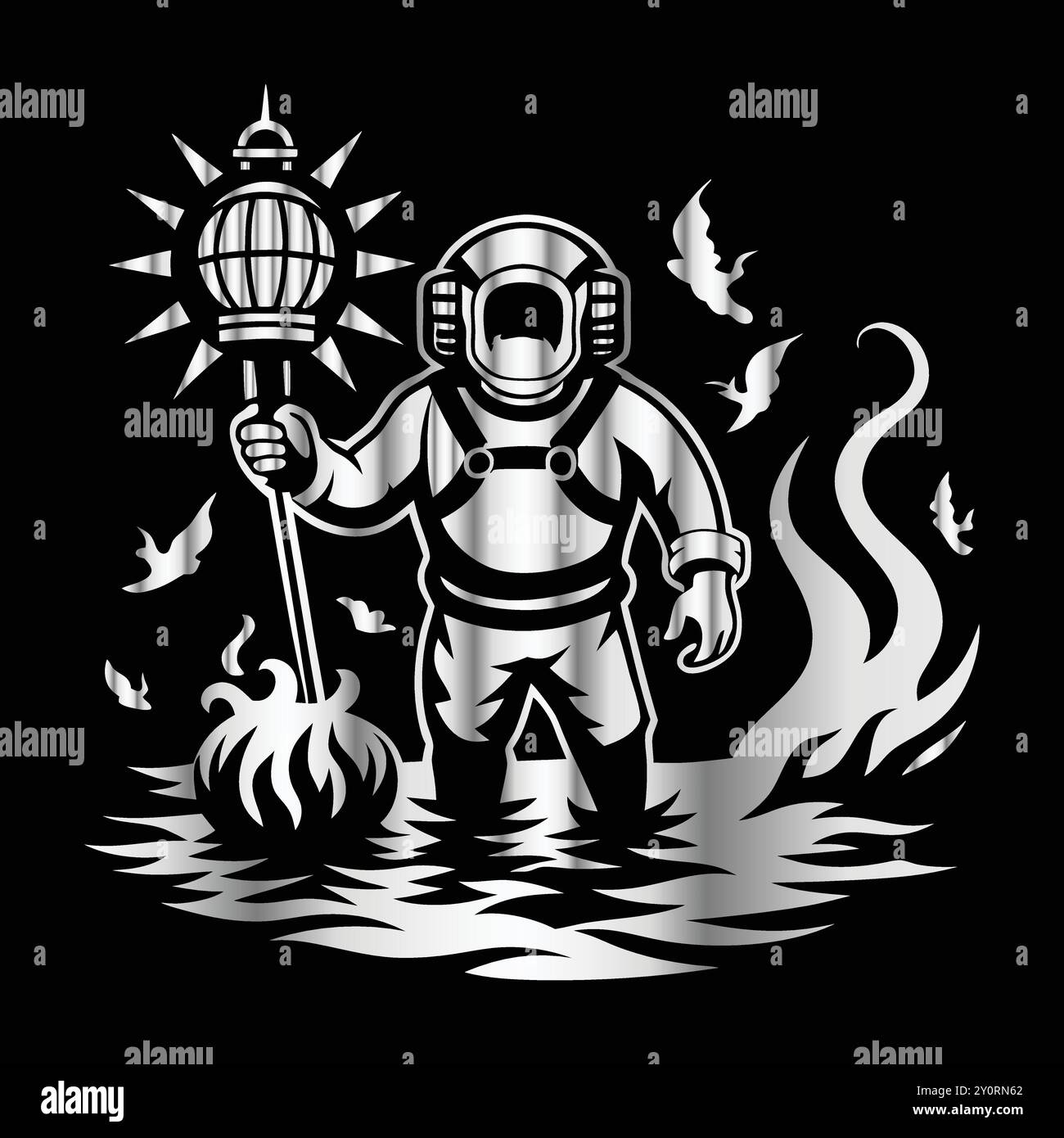 Logo for scuba diving on an isolated background. Vector logo or icon ...