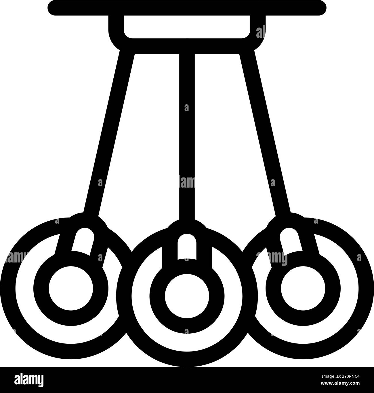 Simple illustration of a newton's cradle, perfect for explaining ...