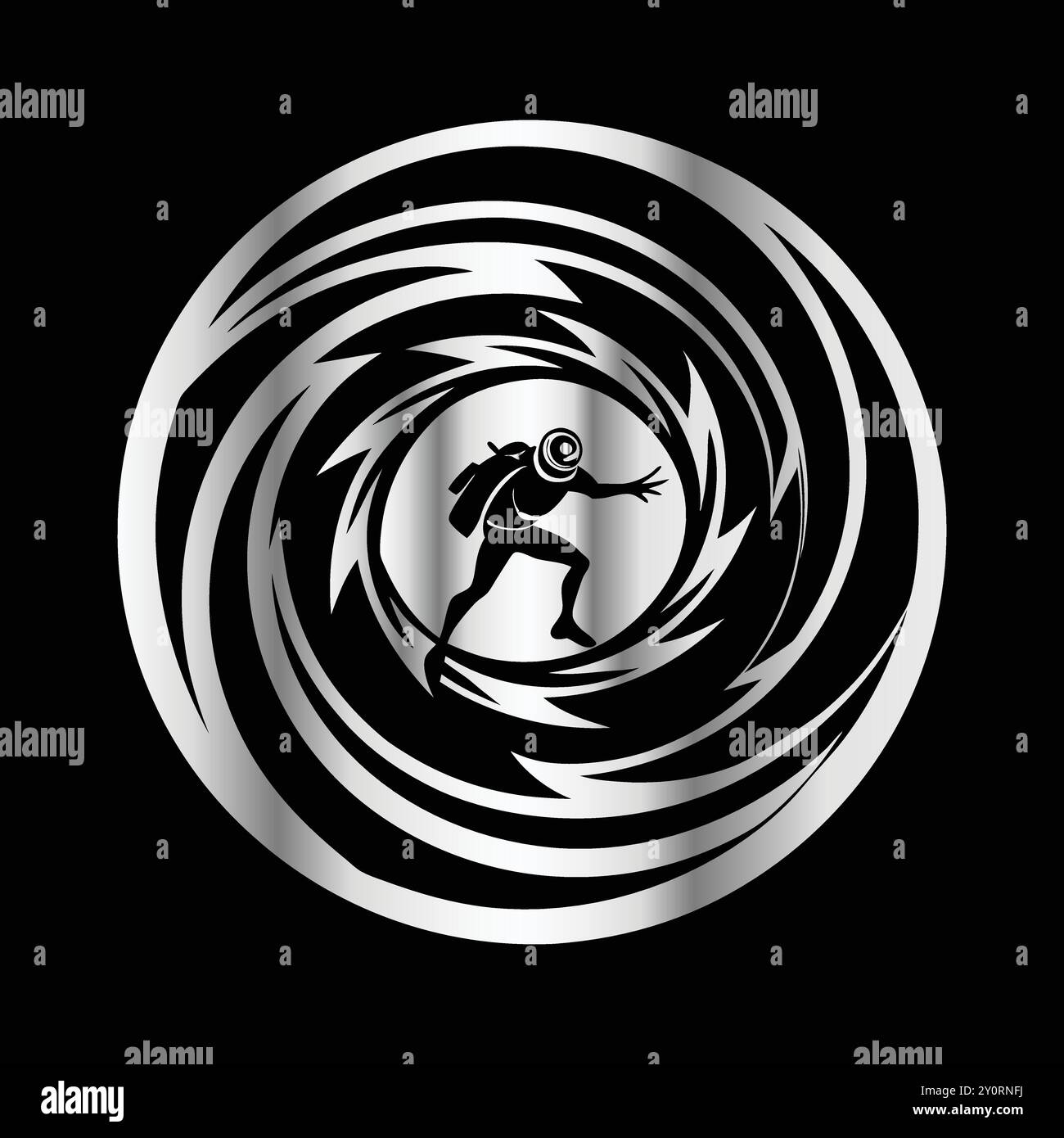 Logo for scuba diving on an isolated background. Vector logo or icon ...