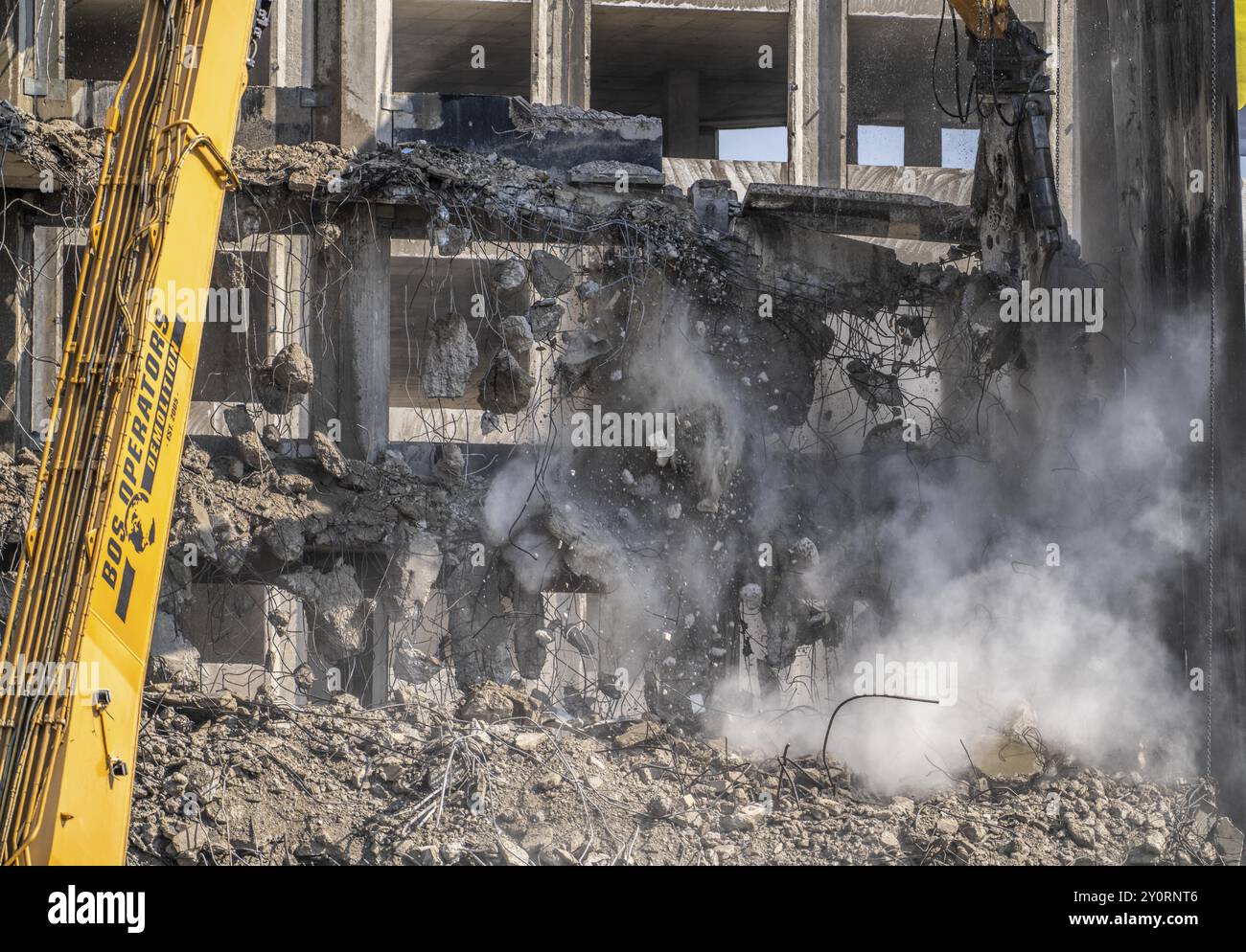 Construction site on Haroldstrasse, demolition of a former office ...