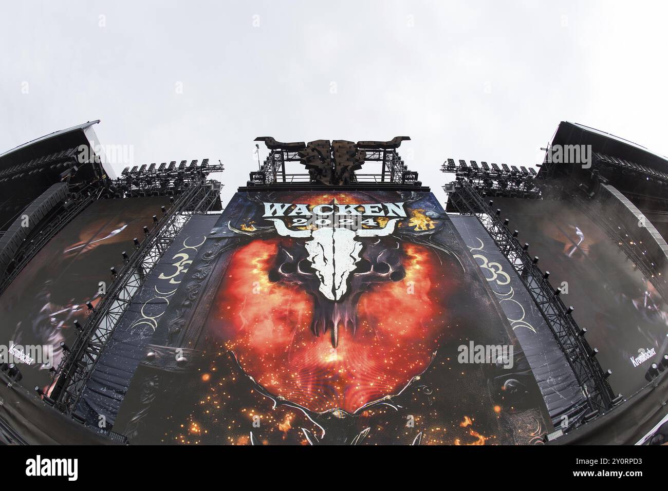 Bullhead, the logo at the Wacken Open Air in Wacken. The traditional ...