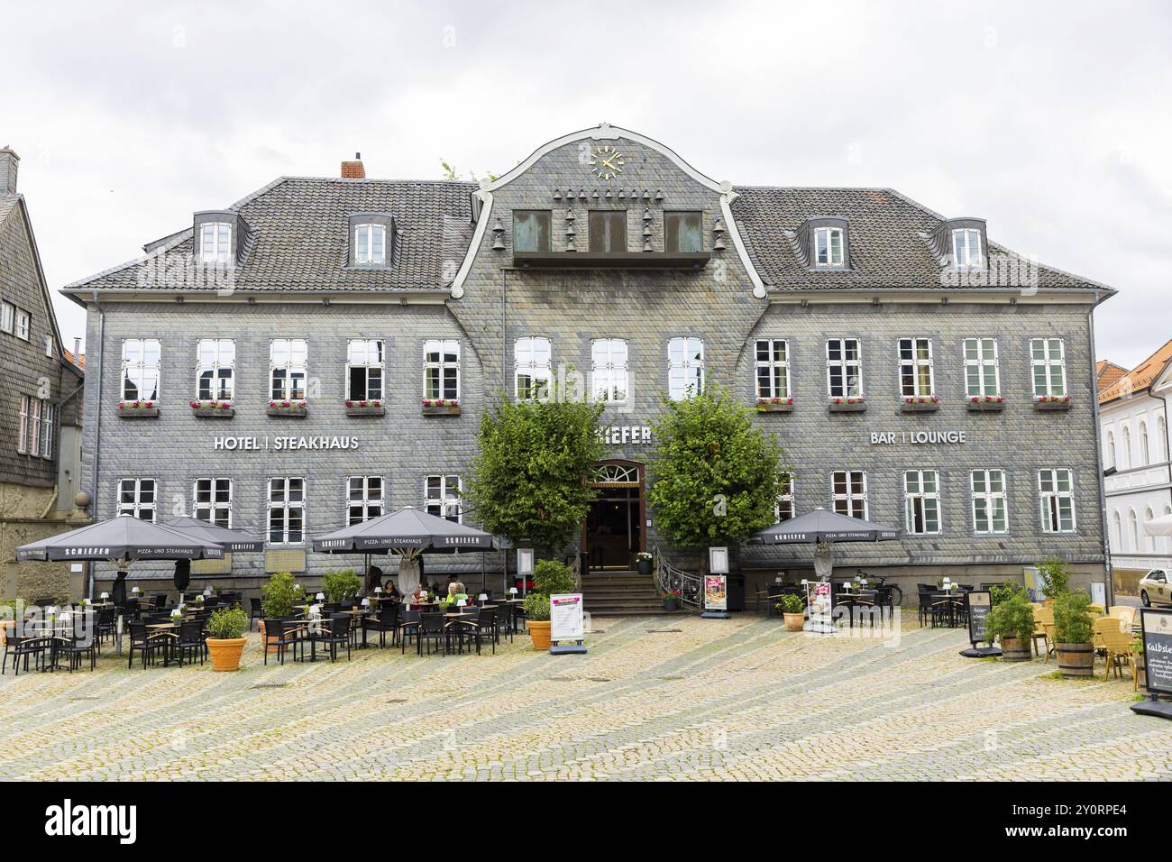 The carillon is located in the dwarf gable of the combing building on ...