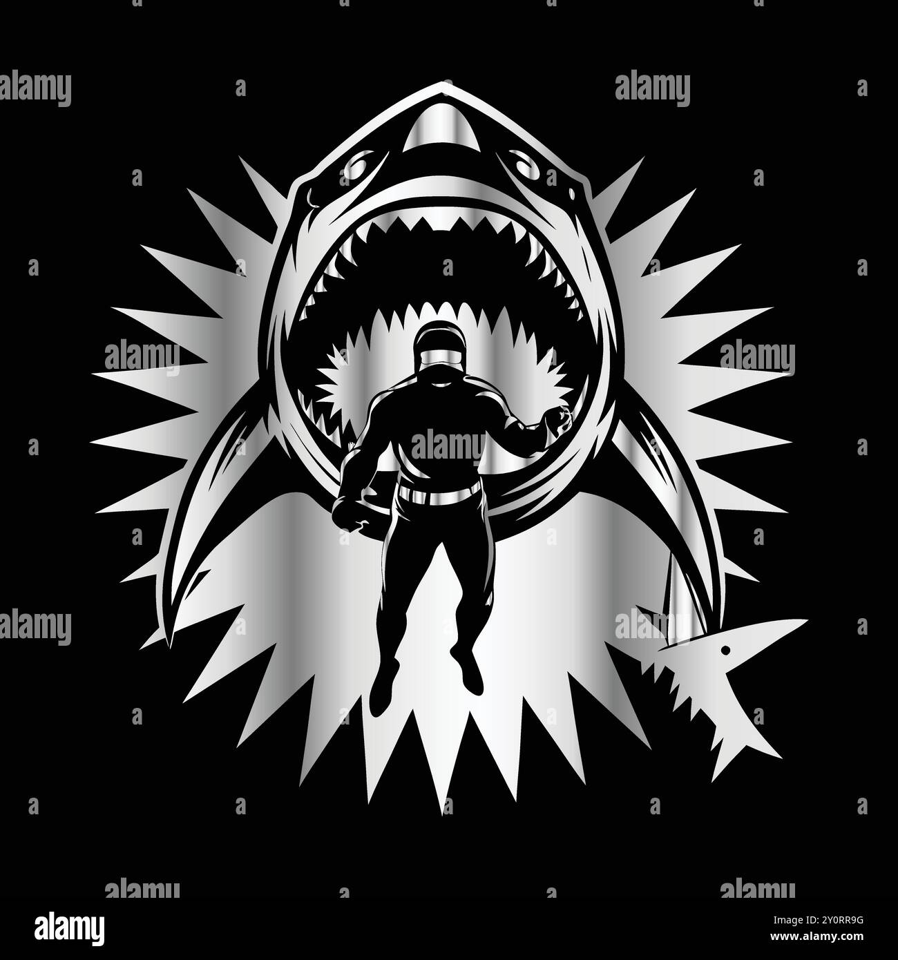 Logo for scuba diving on an isolated background. Vector logo or icon ...