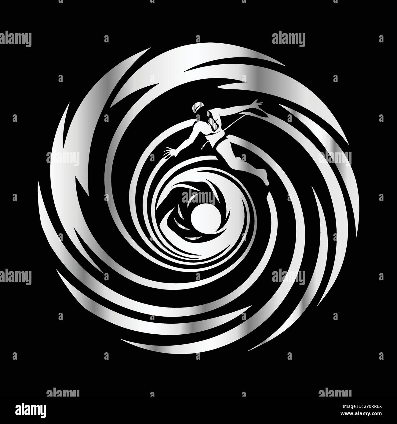 Logo for scuba diving on an isolated background. Vector logo or icon ...