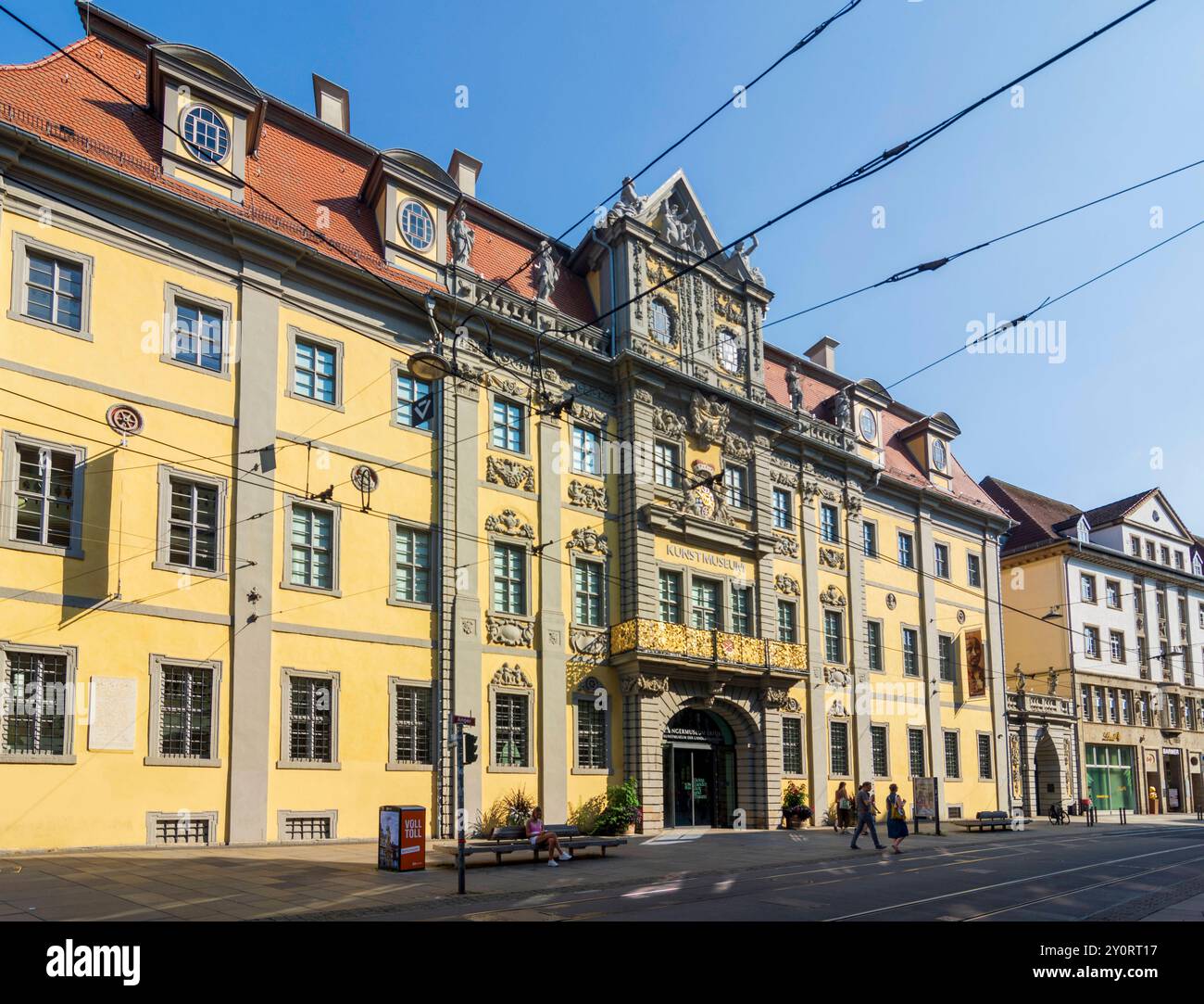 square Anger, museum Angermuseum Erfurt Thüringen, Thuringia Germany ...