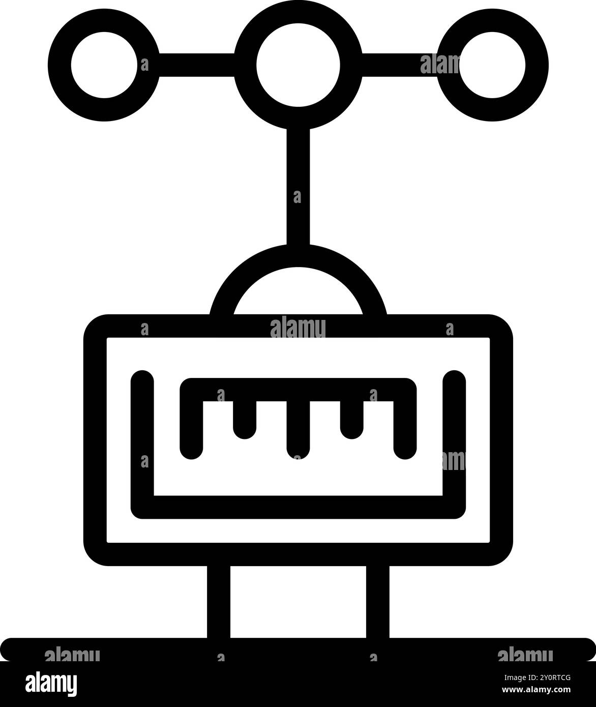 This icon represents an anemometer, a device used to measure wind speed ...