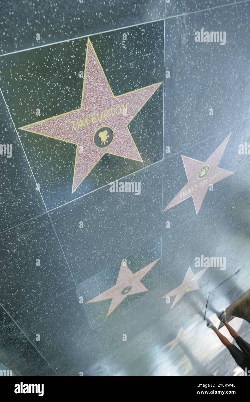 Tim burton star ceremony hi-res stock photography and images - Alamy