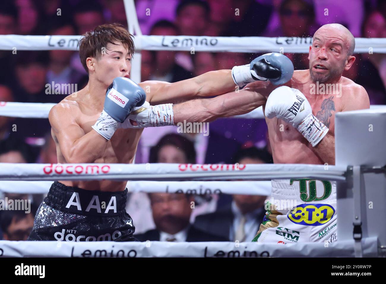Tokyo, Japan. 3rd Sep, 2024. (L to R) Naoya Inoue (JPN), TJTerrence ...