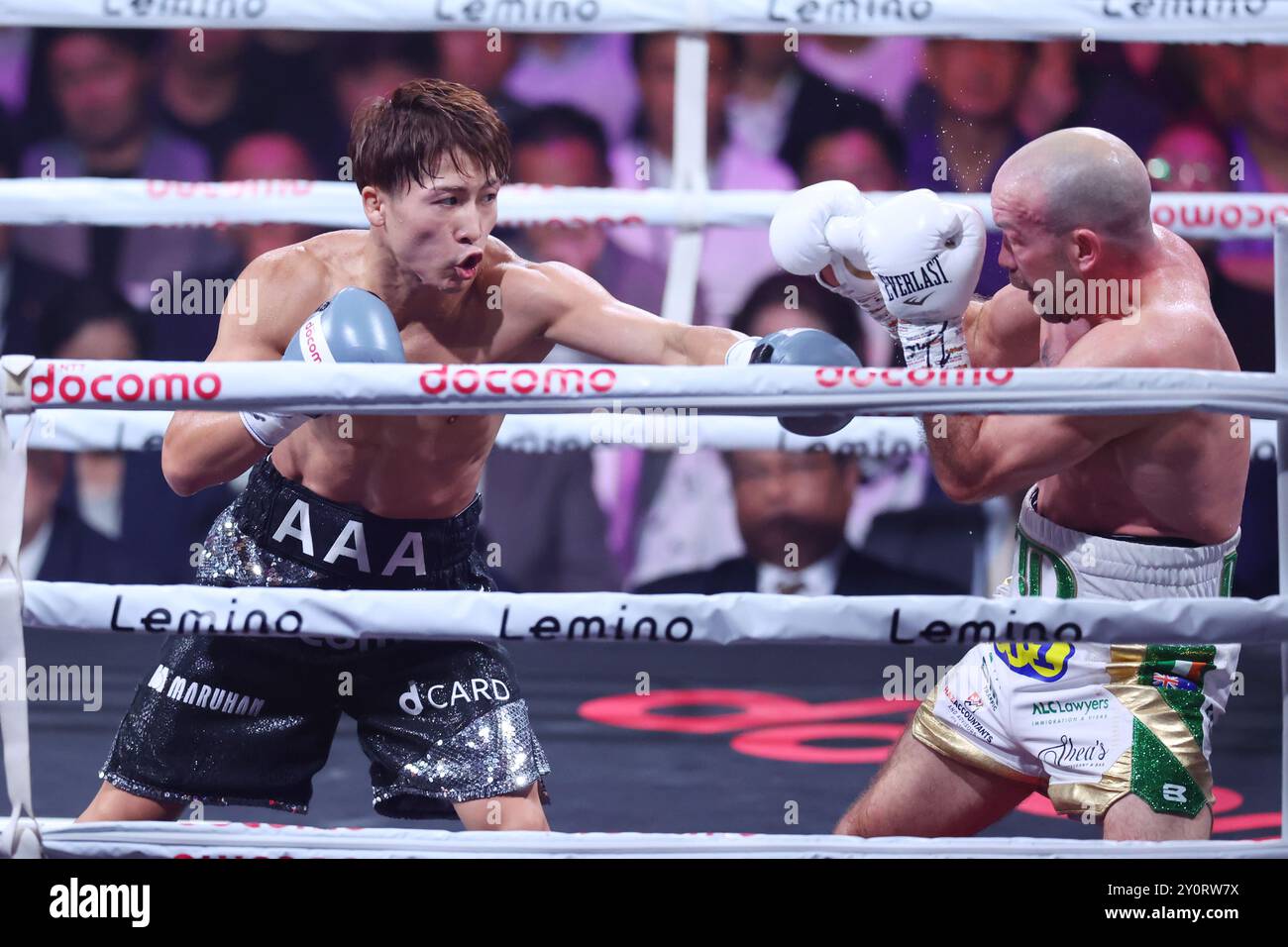 Tokyo, Japan. 3rd Sep, 2024. (L to R) Naoya Inoue (JPN), TJTerrence ...