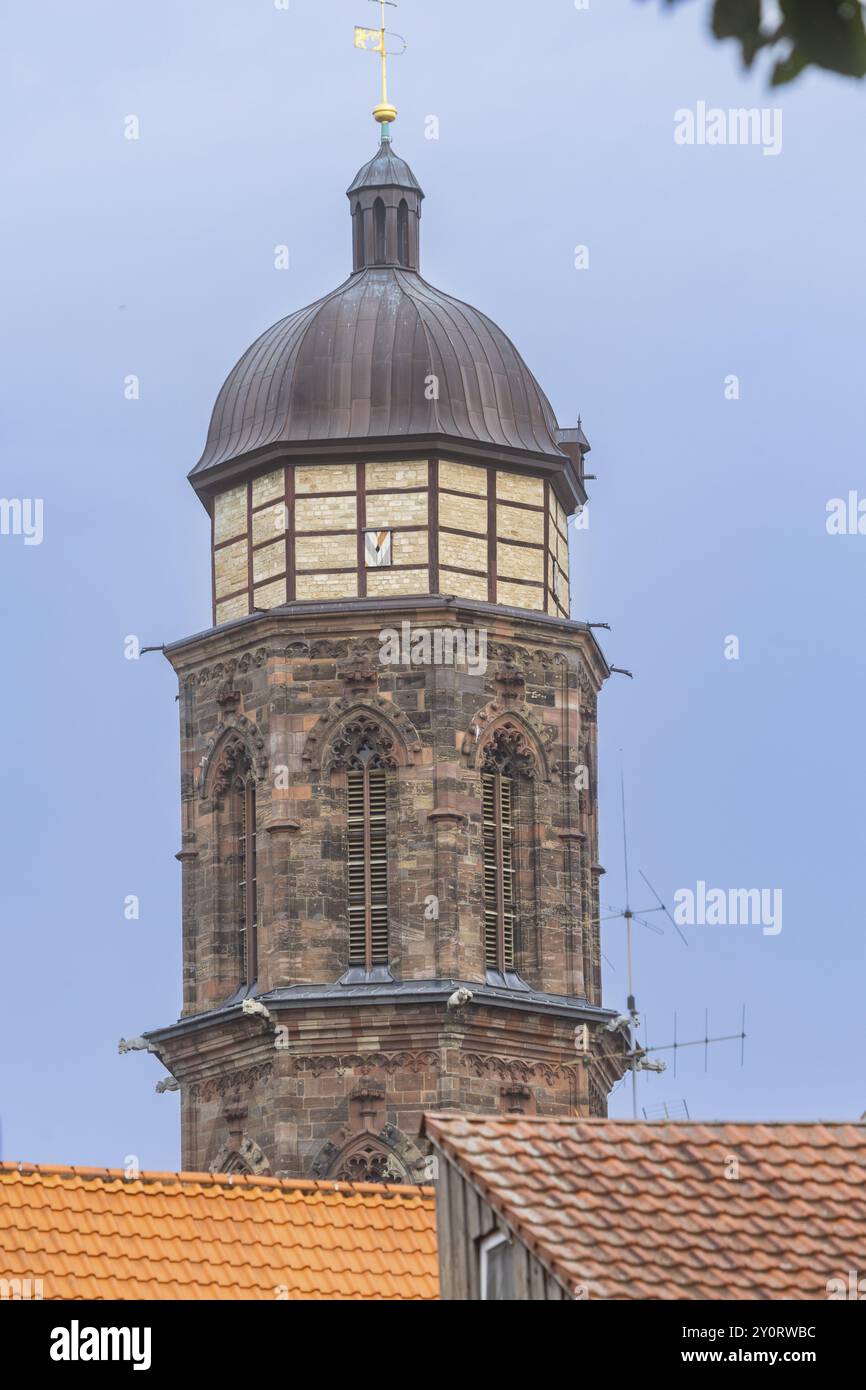 Old Town Tower of St Jacobi Luther Church, Townscape Goettingen ...
